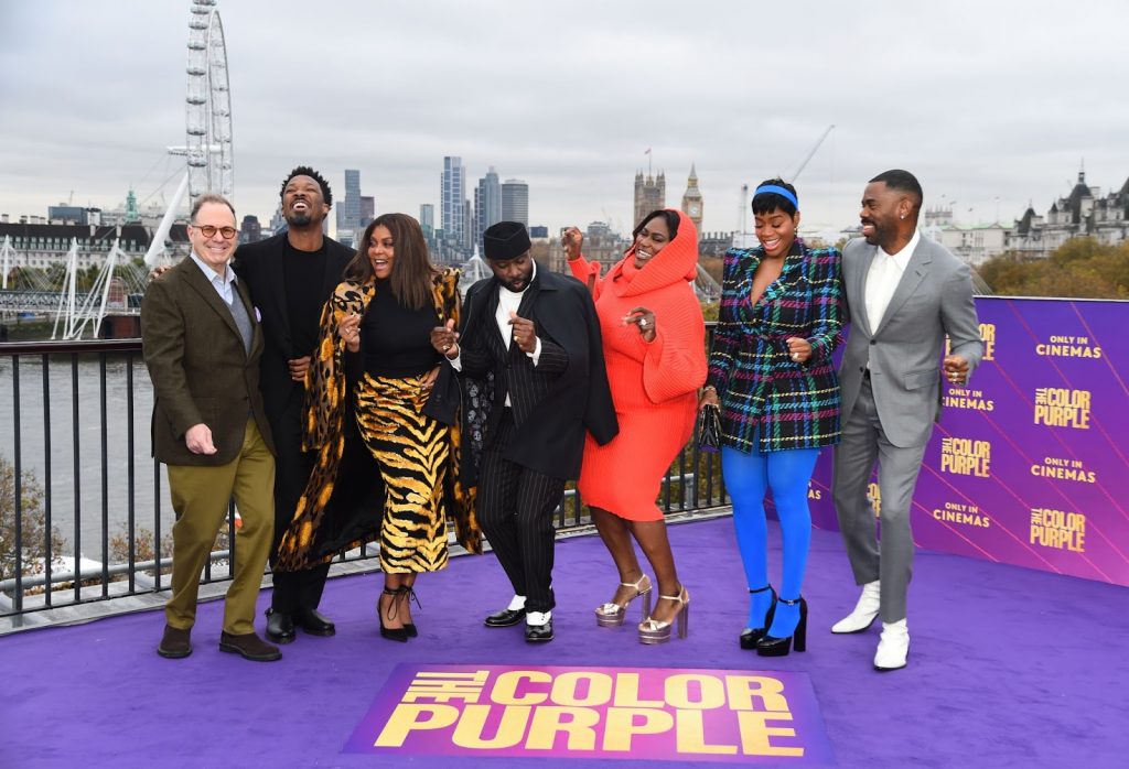 The Color Purple cast photographed in London ahead of film’s release in ...