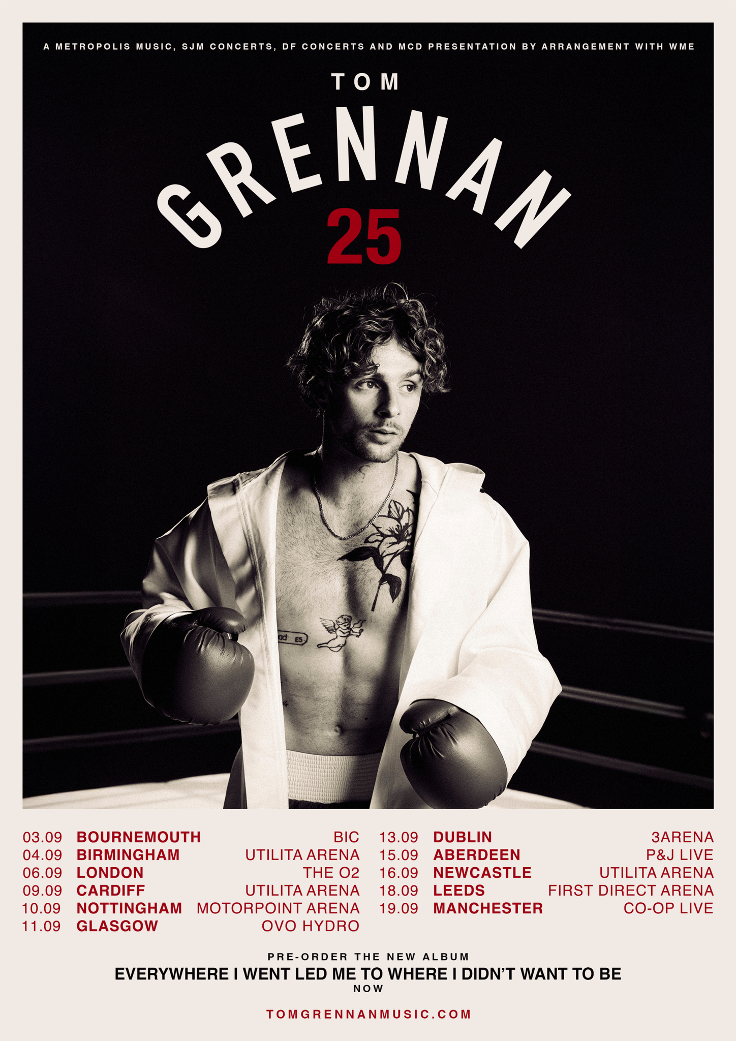 Tom Grennan announces ‘Grennan ‘25’, his biggest ever arena tour ...
