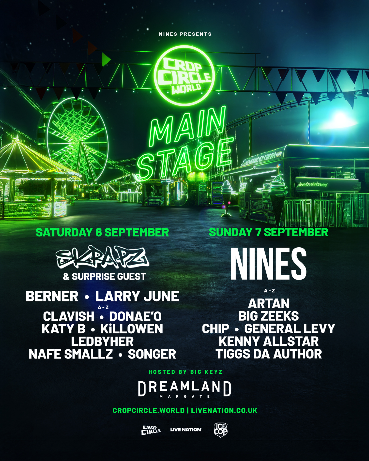 Nines announces two day festival ‘Crop Circle World’ at Dreamland ...