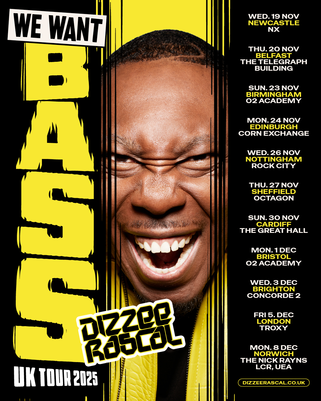 Dizzee Rascal announces UK ‘We Want Bass’ Tour this November/December ...