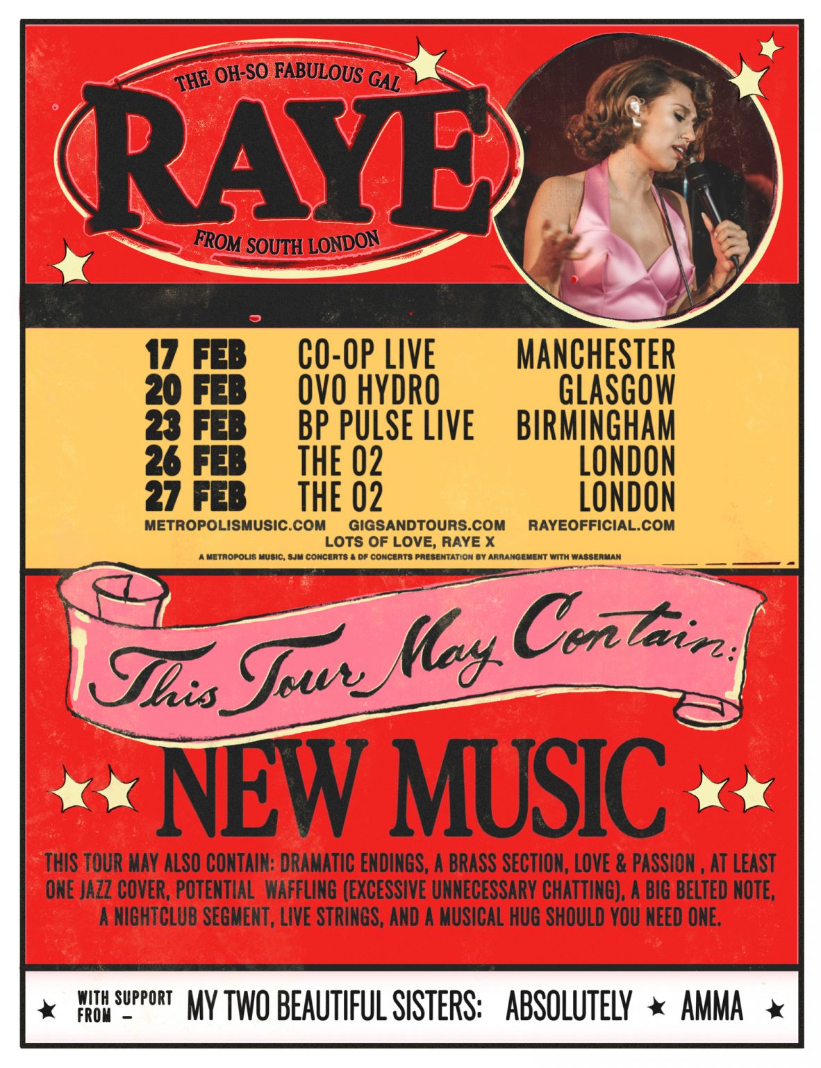 Raye announces ‘This Tour May Contain New Music’ Tour - Theatrefullstop